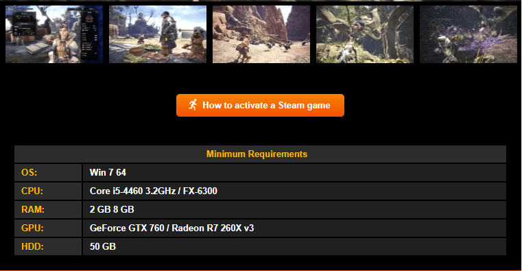 モンスターハンターワールド（MHW）の推奨スペックとおすすめゲーミングPC | ヒロシと選ぶゲーミングPC